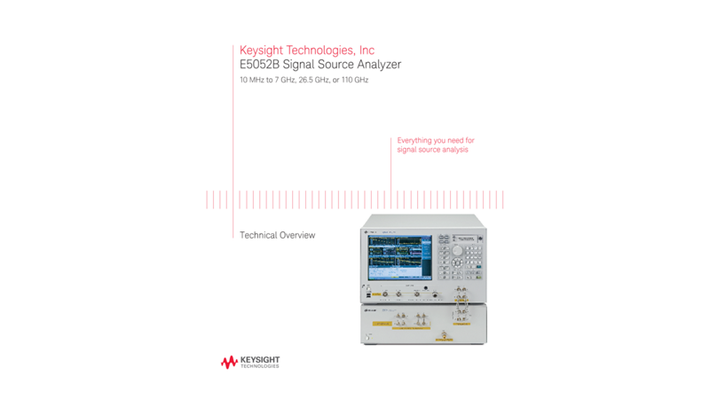 E5052B Signal Source Analyzer (SSA) | Keysight