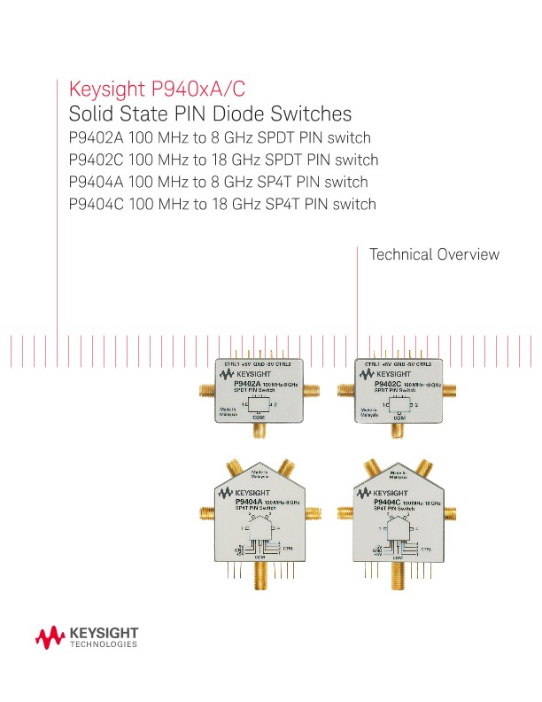 P940xA/C Solid State PIN Diode Switches PDF Asset Page | Keysight