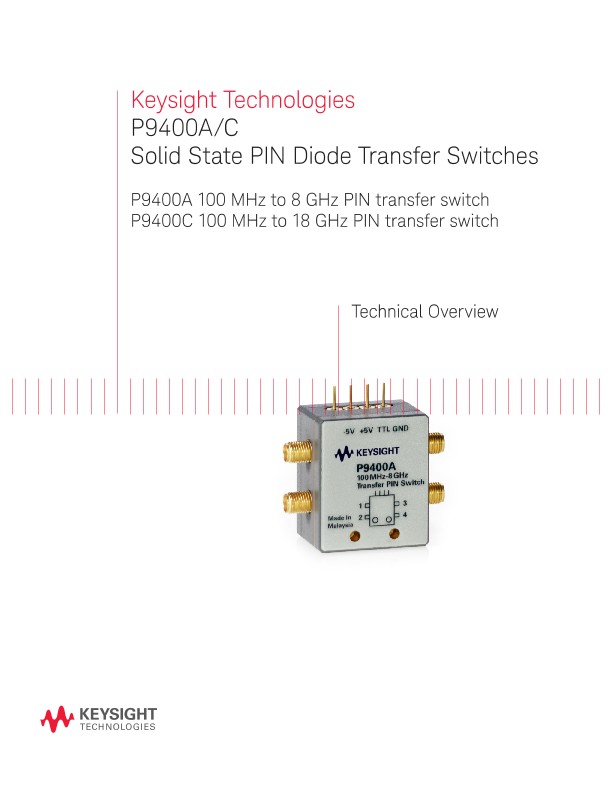 P9400A/C Solid State PIN Diode Transfer Switches PDF Asset Page | Keysight