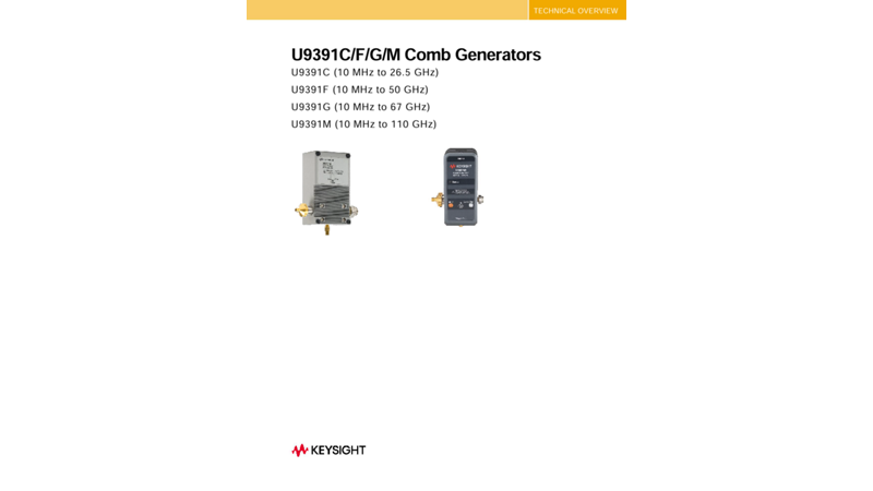 U9391G Comb Generator, 10 MHz to 67 GHz | Keysight