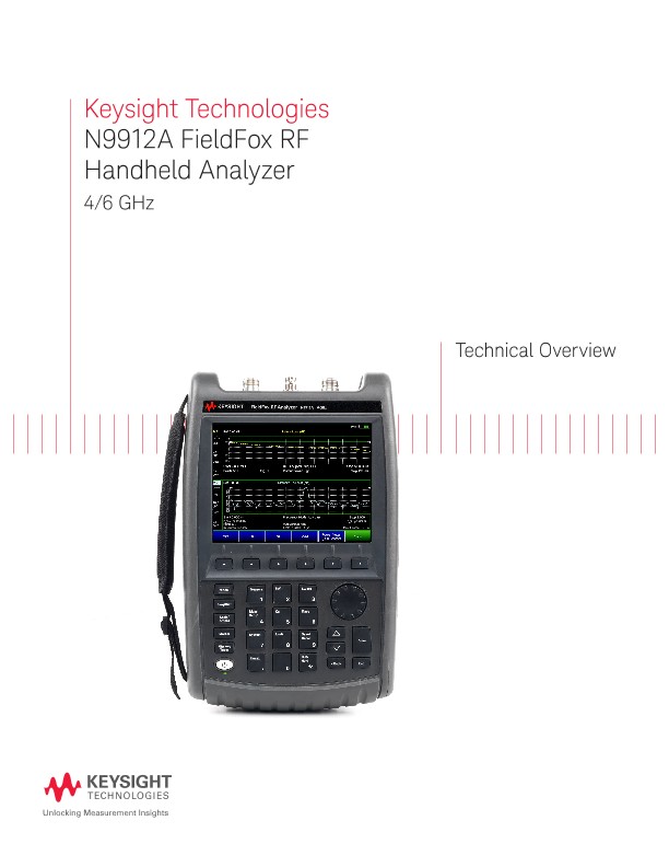 N9912A FieldFox RF Handheld Analyzer 4/6 GHz PDF Asset Page | Keysight