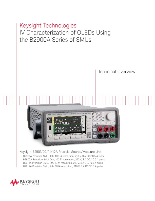 IV Characterization of OLEDs Using the B2900A Series of SMUs PDF Asset ...