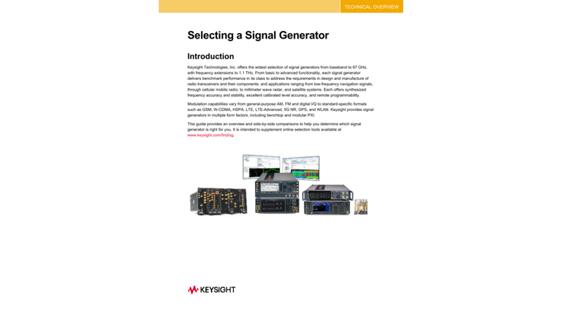 M9384B VXG 마이크로파 신호 발생기 | Keysight