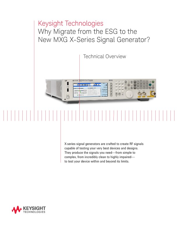Why Migrate from the ESG to the New MXG X-Series Signal Generator? PDF ...