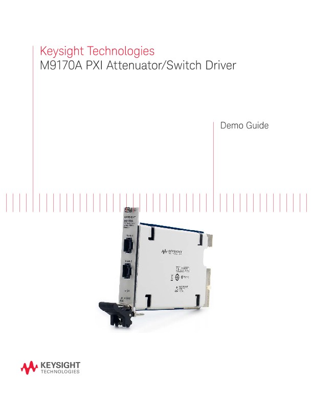 M9170A PXI Attenuator/Switch Driver PDF Asset Page | Keysight