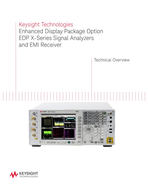 Enhanced Display Package Option EDP X-Series Signal Analyzers PDF Asset ...