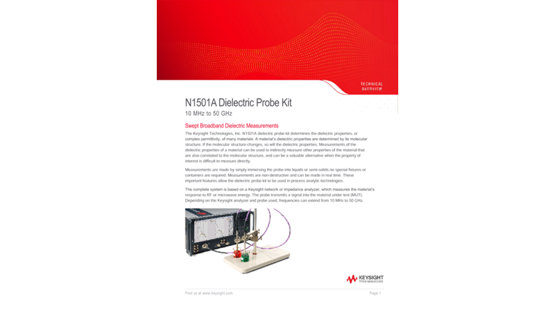 N1501A Dielectric Probe Kit | Keysight