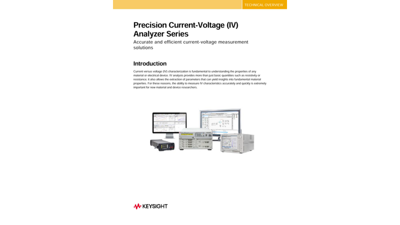 E5260A + E5270 Modular Source Measure Units | Keysight