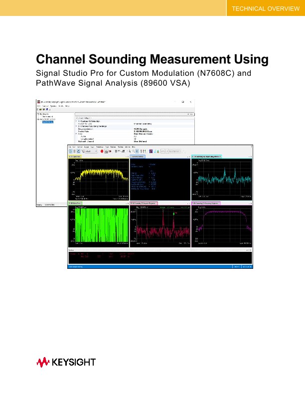 Channel Measurement Using Signal Studio Pro for Custom Modulation and ...