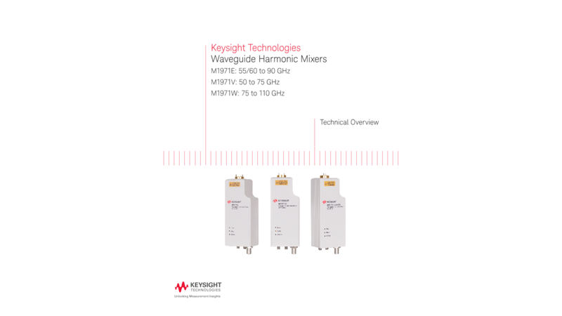 M1971E Waveguide Harmonic Mixers (Smart Mixers), 55/60 to 90 GHz | Keysight