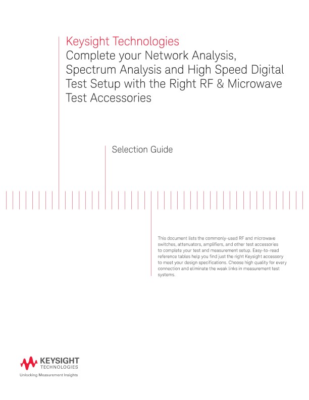 Network & Spectrum Analysis, High-Speed Digital Test Setup with RF & MW ...