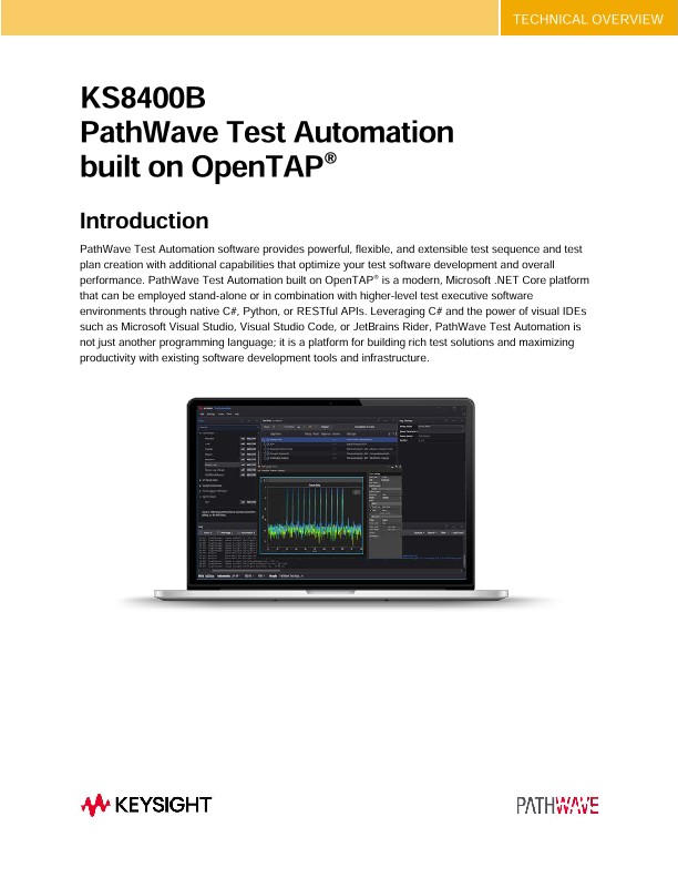 KS8400B Test Automation on PathWave PDF Asset Page | Keysight