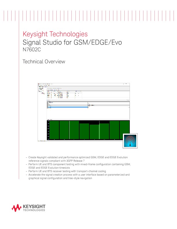 Signal Studio for GSM/EDGE/Evo N7602C PDF Asset Page | Keysight