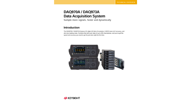 DAQ970A / DAQ973A Data Acquisition System | Keysight