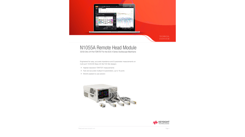 N1055A 35/50 GHz, 2/4 Port, TDR/TDT Remote Sampling Head Module | Keysight