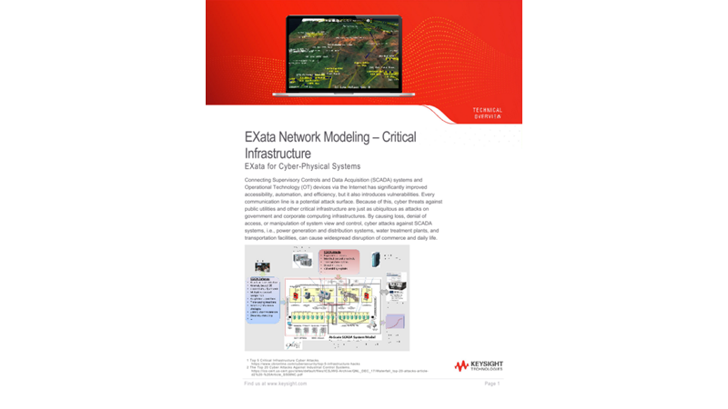 EXata Network Modeling – Critical Infrastructure | Keysight