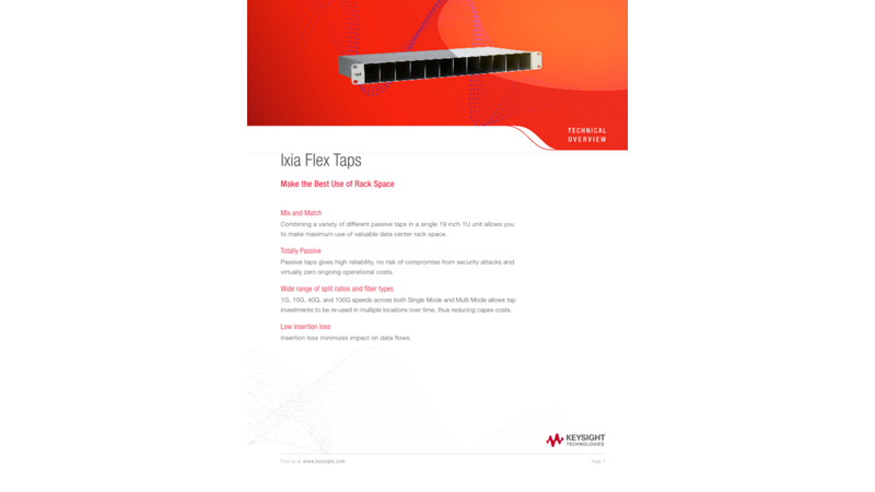 Flex Tap Passive Fiber Optical Taps | Keysight