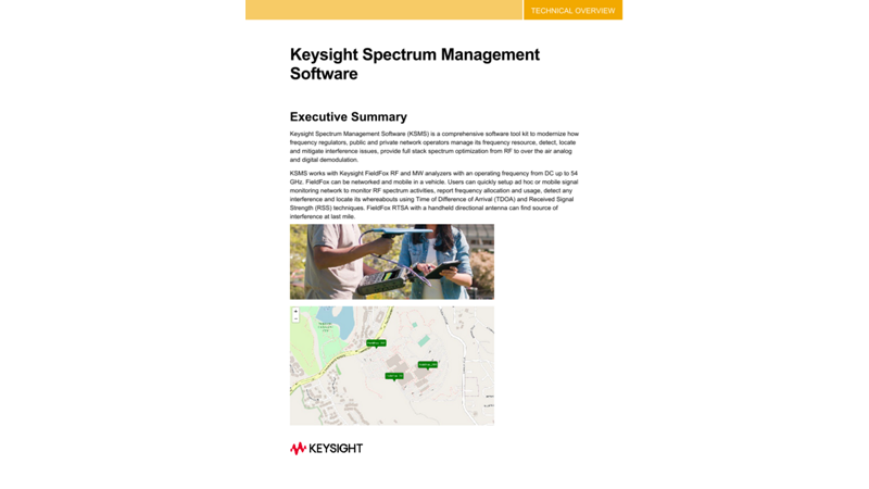 Keysight Spectrum Management Software | Keysight