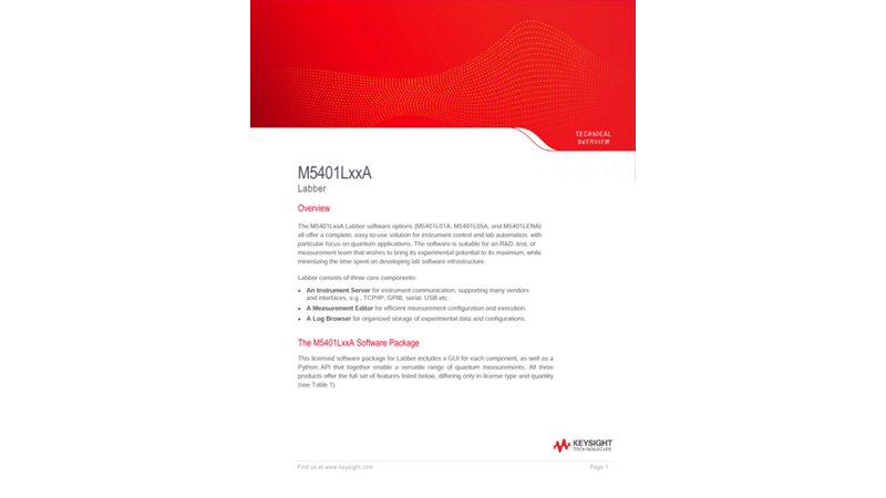 Quantum Control System | Keysight