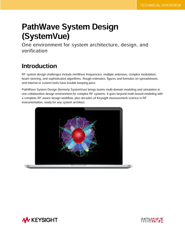 PathWave System Design (SystemVue) PDF Asset Page | Keysight