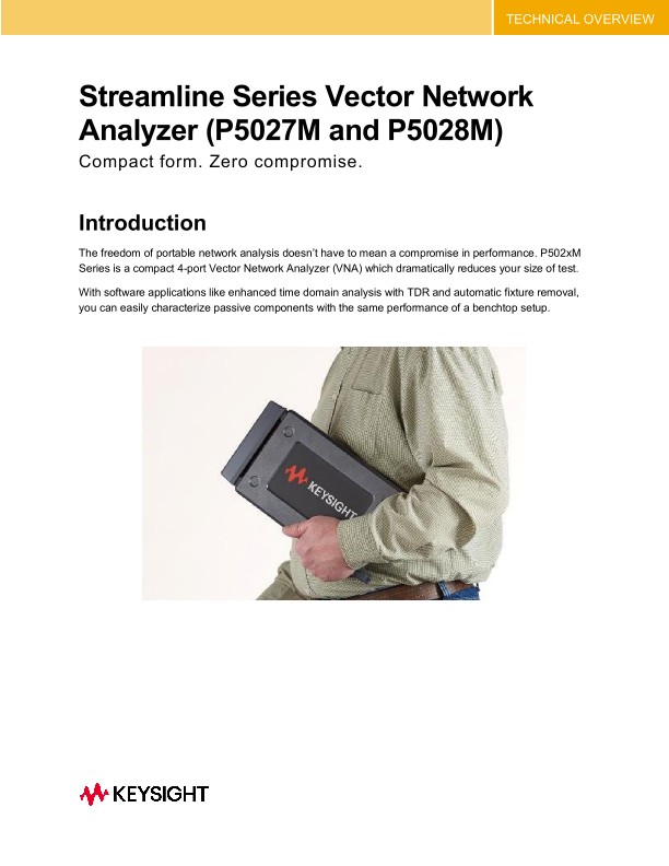 Streamline Series Vector Network Analyzer (P5027M and P5028M) PDF Asset ...
