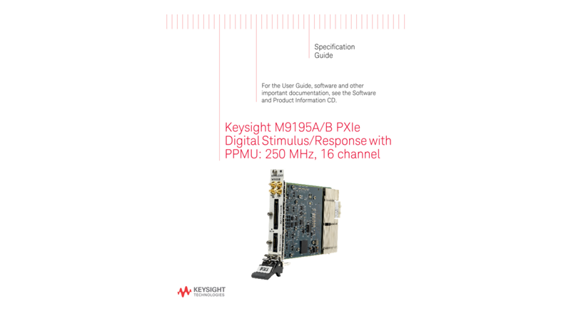 PXIe Digital Stimulus-Response, 250 MHz, 16 Channels | Keysight