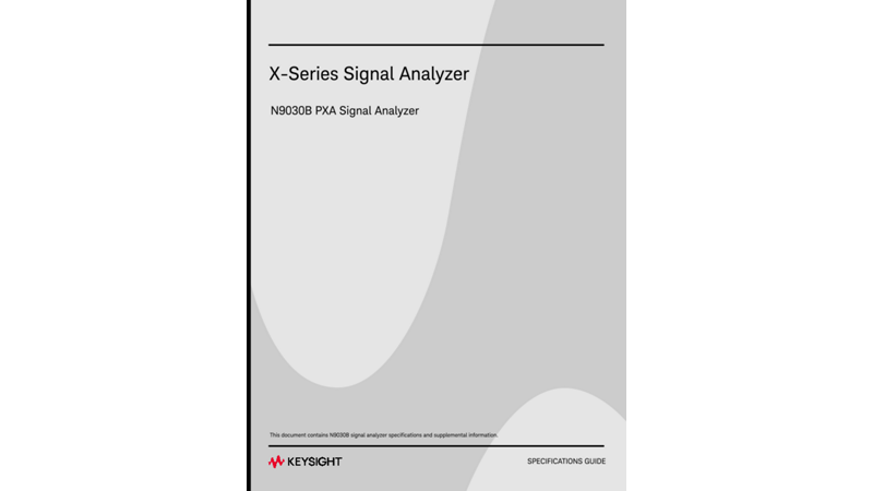 N9030B PXA Signal Analyzer, 2 Hz to 50 GHz | Keysight