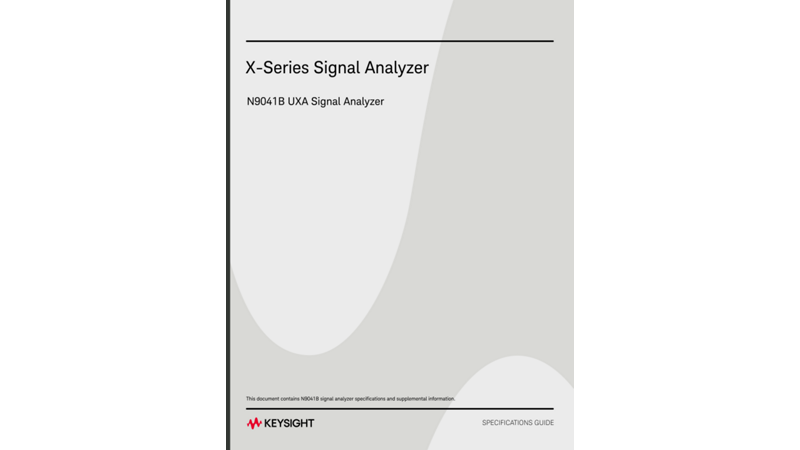 N9041B UXA Signal Analyzer, 2 Hz to 110 GHz | Keysight