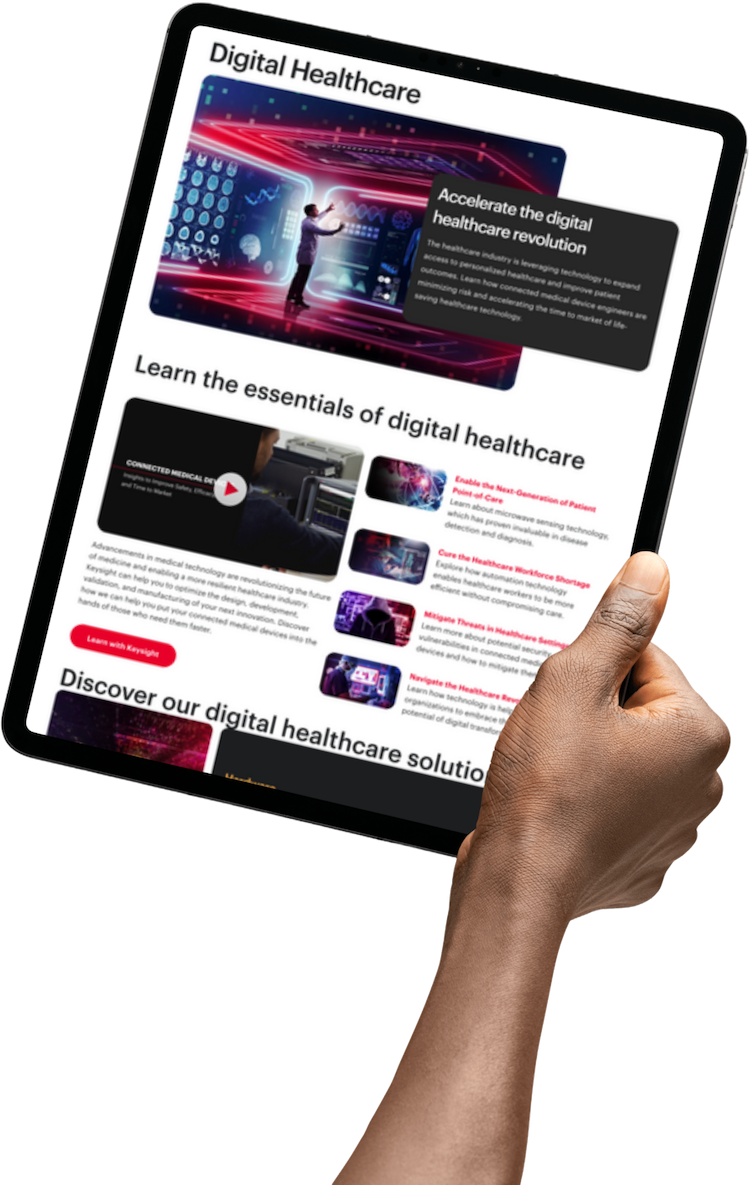 Digital Healthcare Solutions | Keysight