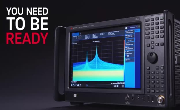 What does a spectrum analyzer measure in an RF circuit?