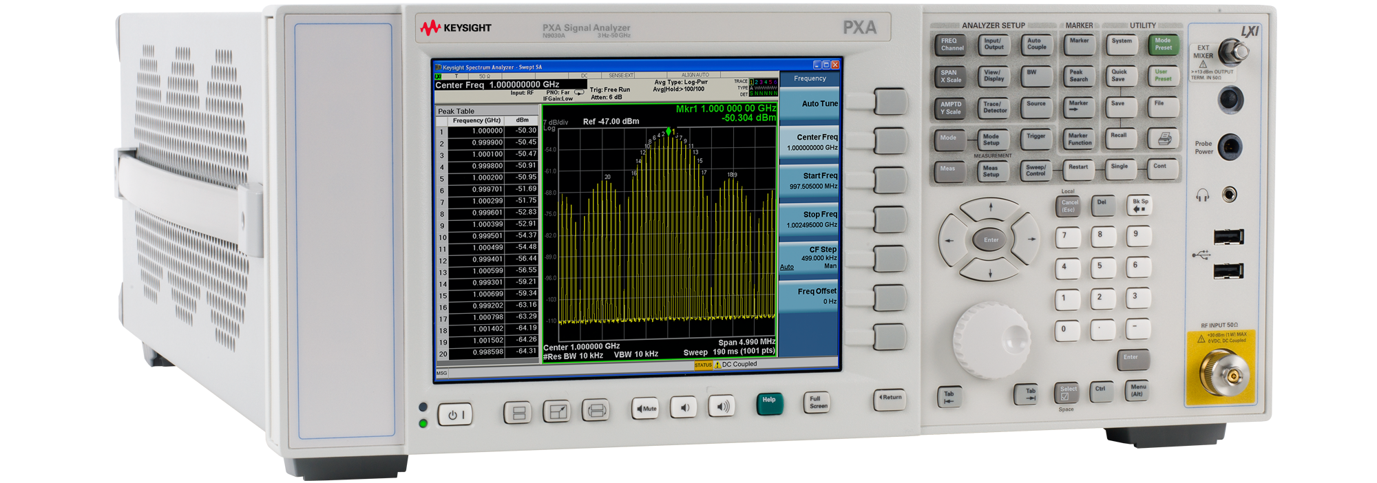 N9030A PXAシグナル・アナライザ、3 Hz～50 GHz [Discontinued] | Keysight