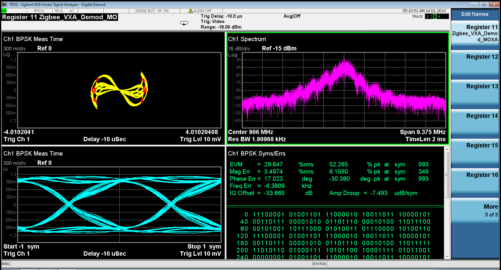 V9064B VXA Vector Signal Analysis Measurement Application For EXM ...