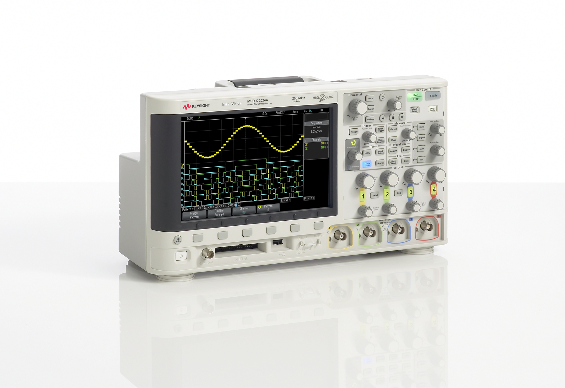 DSOX2024A Oscilloscope: 200 MHz, 4 Analog Channels | Keysight