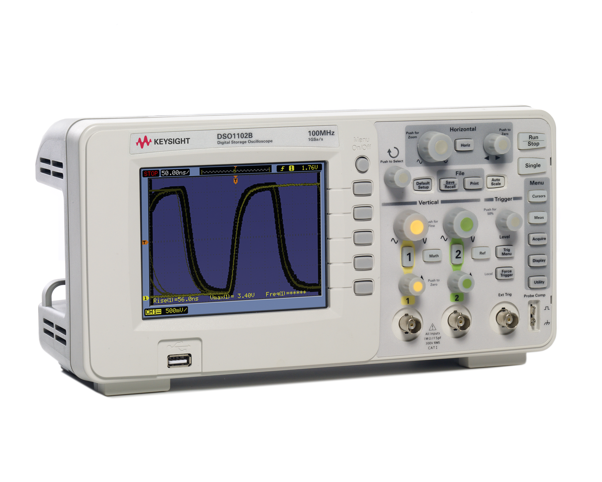 DSO1102B Oscilloscope, 100 MHz, 2 Analog Channels [Discontinued] | Keysight