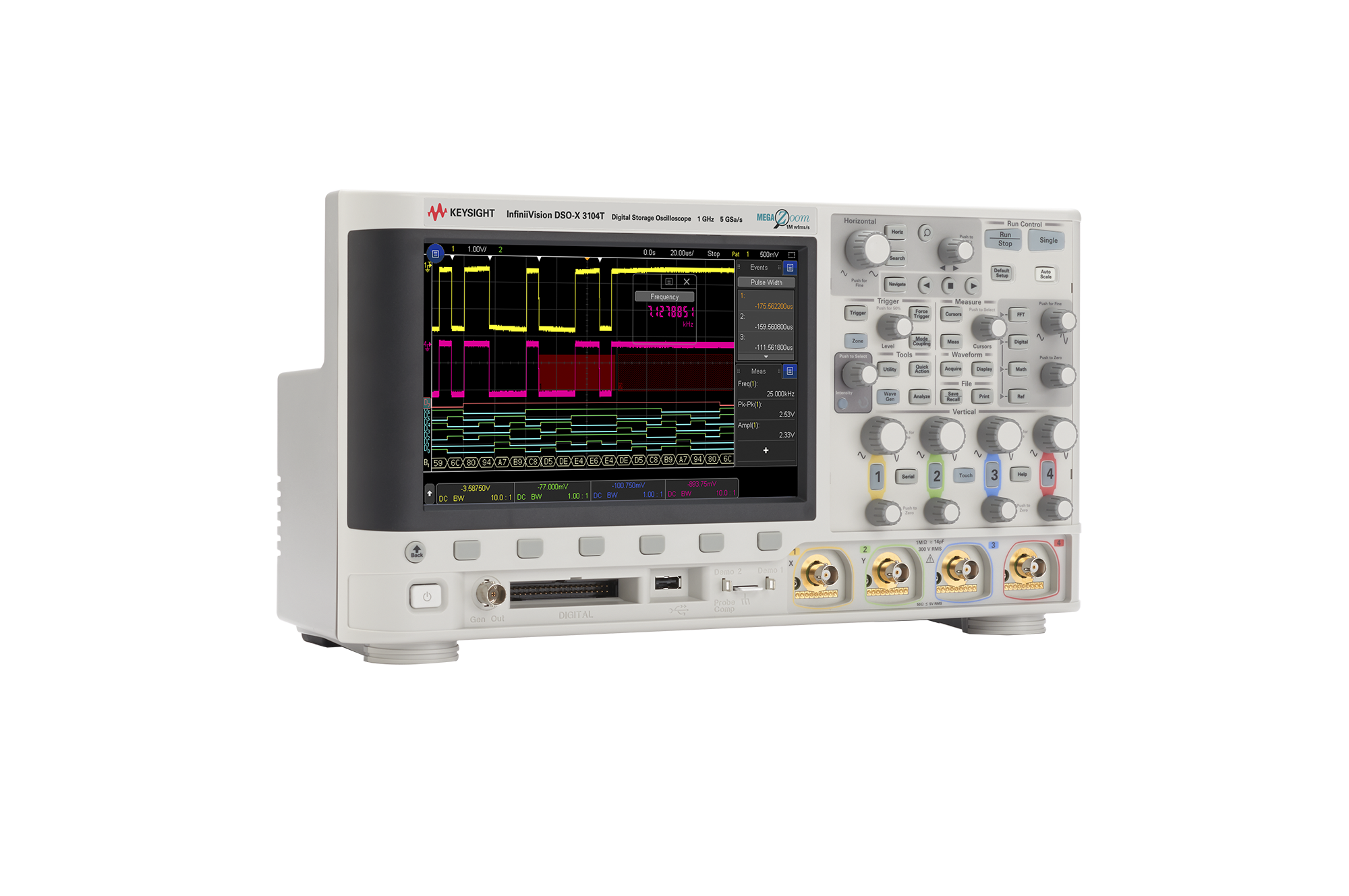 DSOX3104T Oscilloscope: 1 GHz, 4 Analog Channels | Keysight