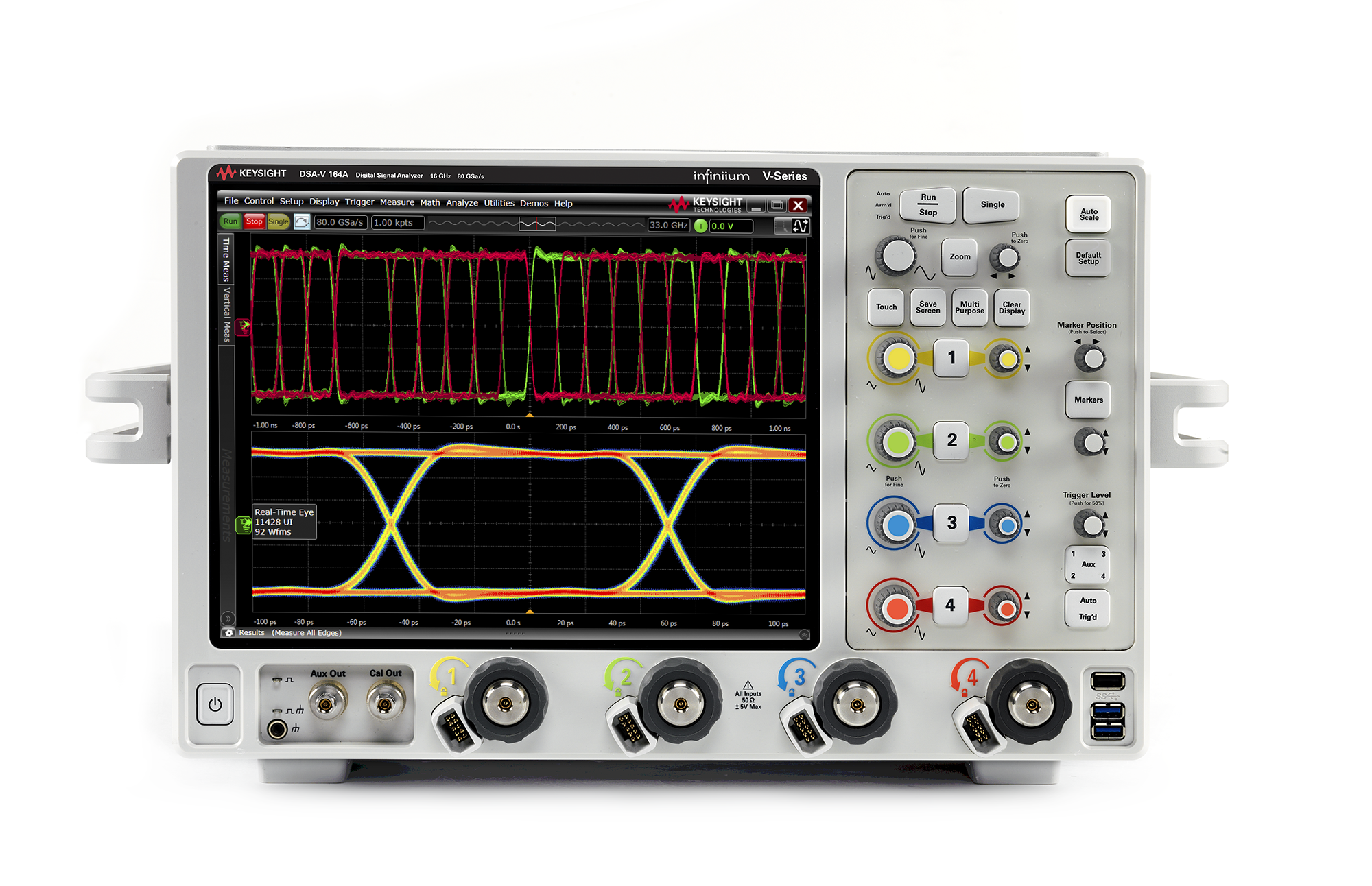 DSAV164A Infiniium V-Series Oscilloscope: 16 GHz, 4 Analog Channels ...