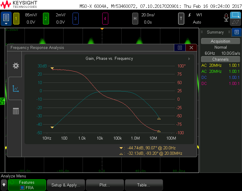 DSOX6FRA Frequency Response Analysis (FRA) for InfiniiVision 6000 X-Series Oscilloscopes ...
