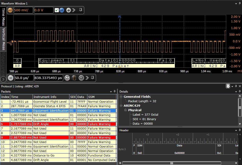 D9010MILP Military Protocol Decode/Trigger Software (ARINC 429, MIL-STD ...