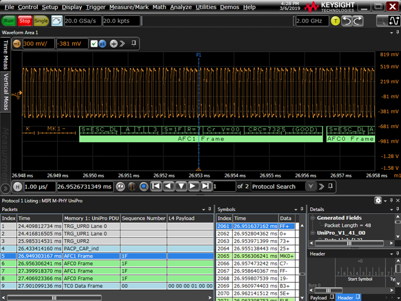 D9010MPMP MIPI M-PHY Protocol Decode/Trigger Software (DigRF,LLI,CSI-3,UniPro,UFS,SSIC) | Keysight