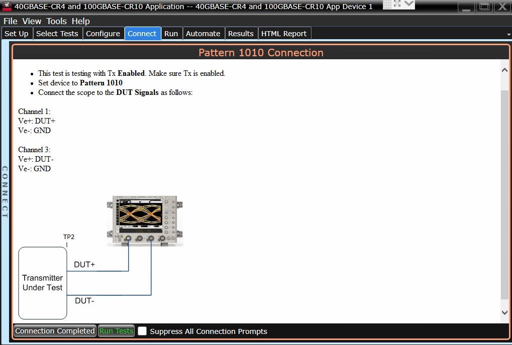 D9010BJAC 40GBASE-CR4 and 100GBASE-CR10 Compliance Test Application ...