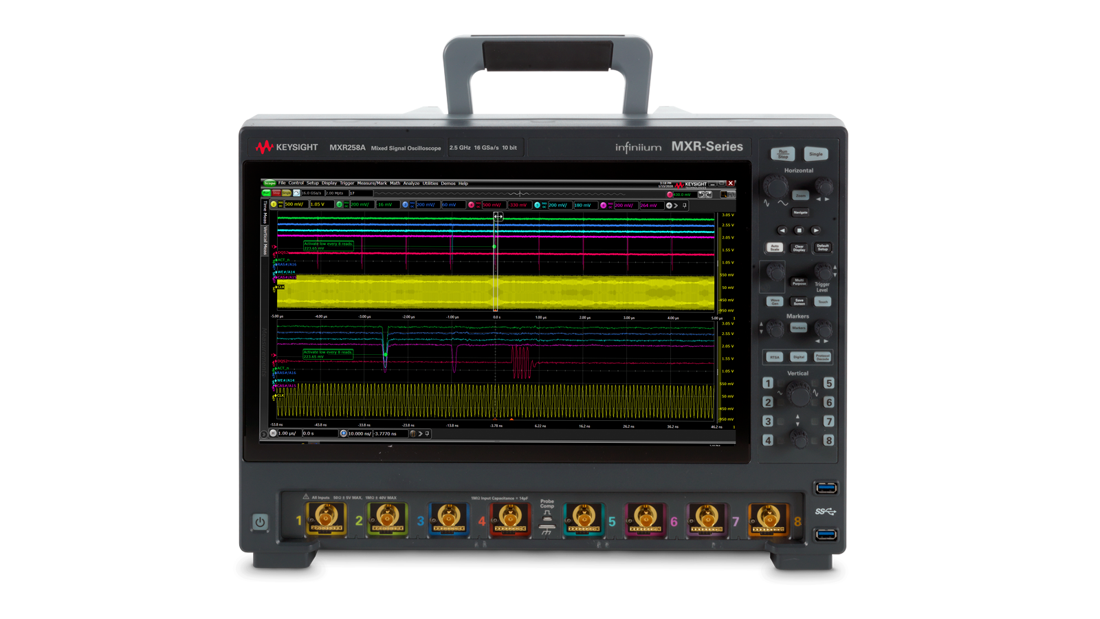 MXR258A Infiniium MXR-Series Oscilloscope: 2.5 GHz, 8 Channels | Keysight