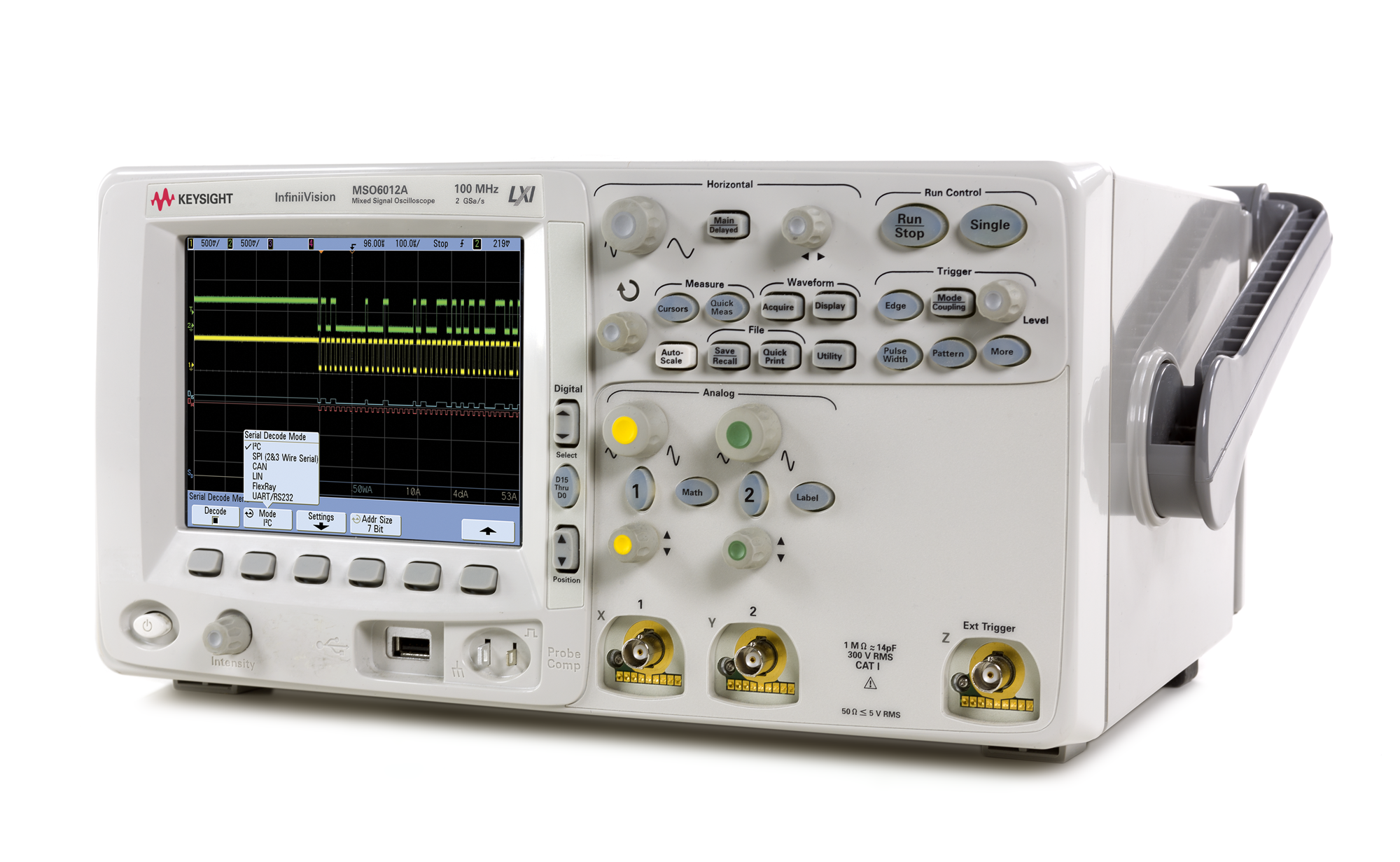 MSO6012A 혼합 신호 오실로스코프: 100 MHz, 아날로그 2채널 +디지털 16채널 [단종] | Keysight
