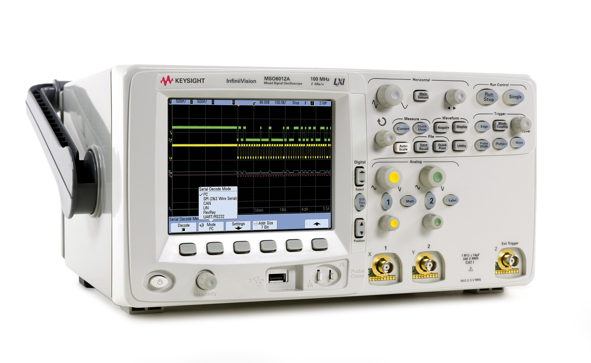 MSO6012A 혼합 신호 오실로스코프: 100 MHz, 아날로그 2채널 +디지털 16채널 [단종] | Keysight