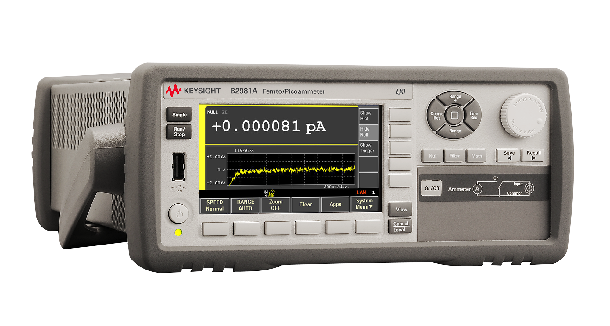 B2981A Femto / Picoammeter, 0.01 fA [Discontinued] | Keysight