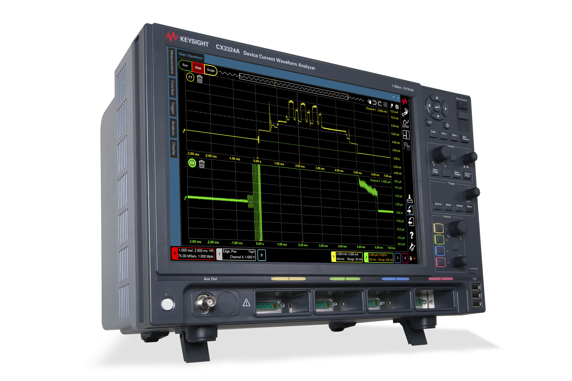 CX3324A Device Current Waveform Analyzer, 1 GSa/s, 14/16-bit, 4 Channel ...