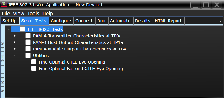 N1091BSCB Electrical TX Test SW for IEEE 802.3bs/cd (50/100/200/400 Gb ...