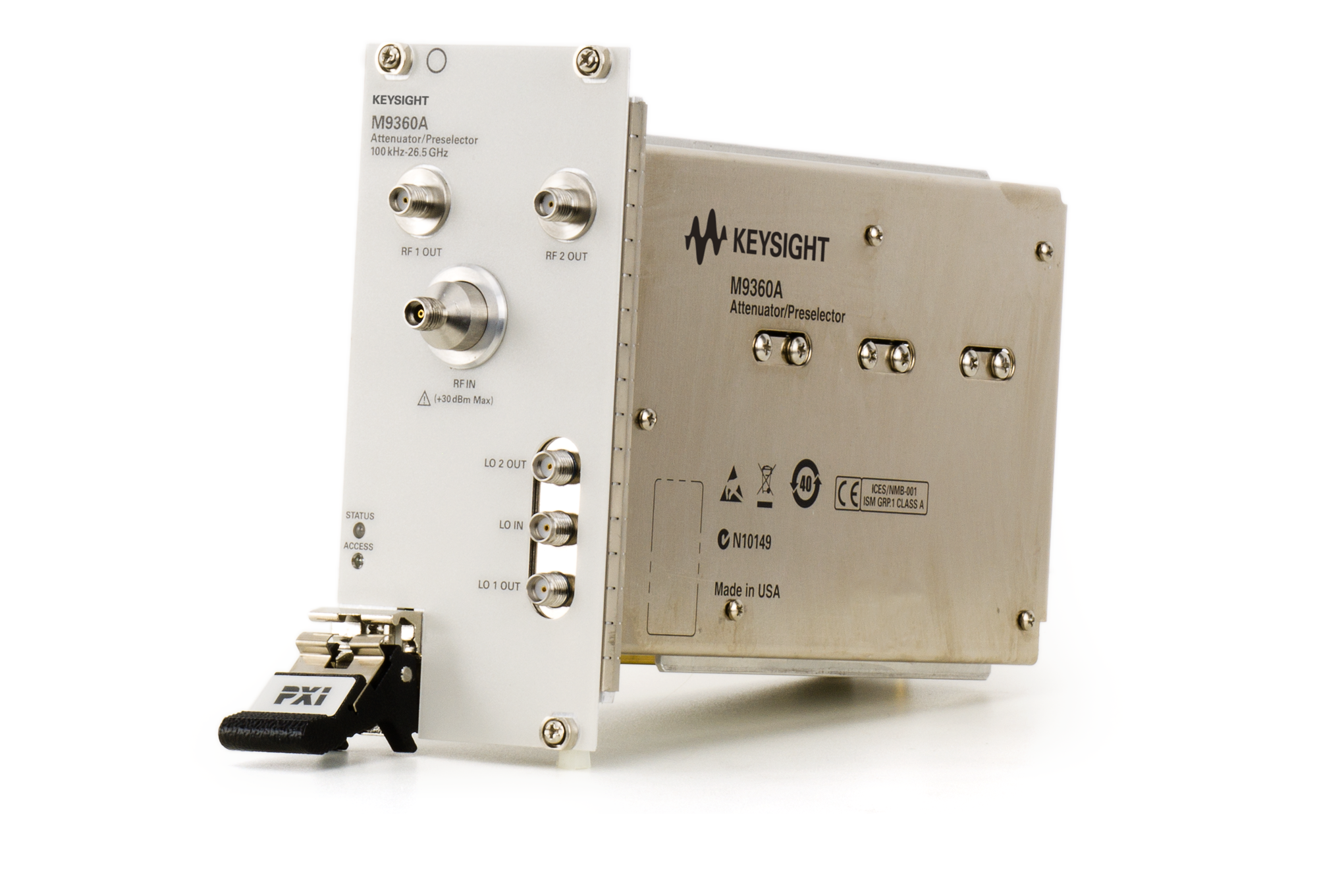 M9360A PXI Attenuator/Preselector: 100 kHz to 26.5 GHz [Discontinued ...