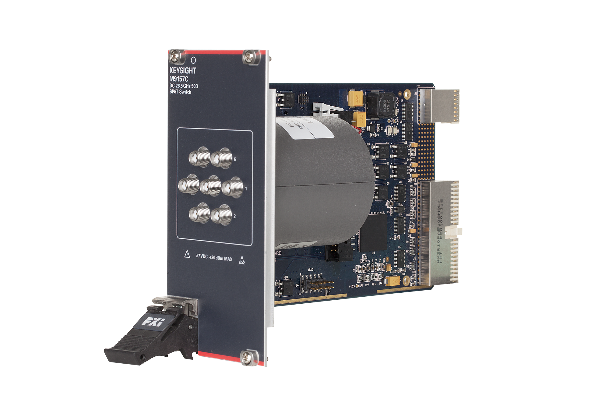 M9157C PXI Hybrid Single SP6T Switch, DC to 26.5 GHz, Terminated | Keysight
