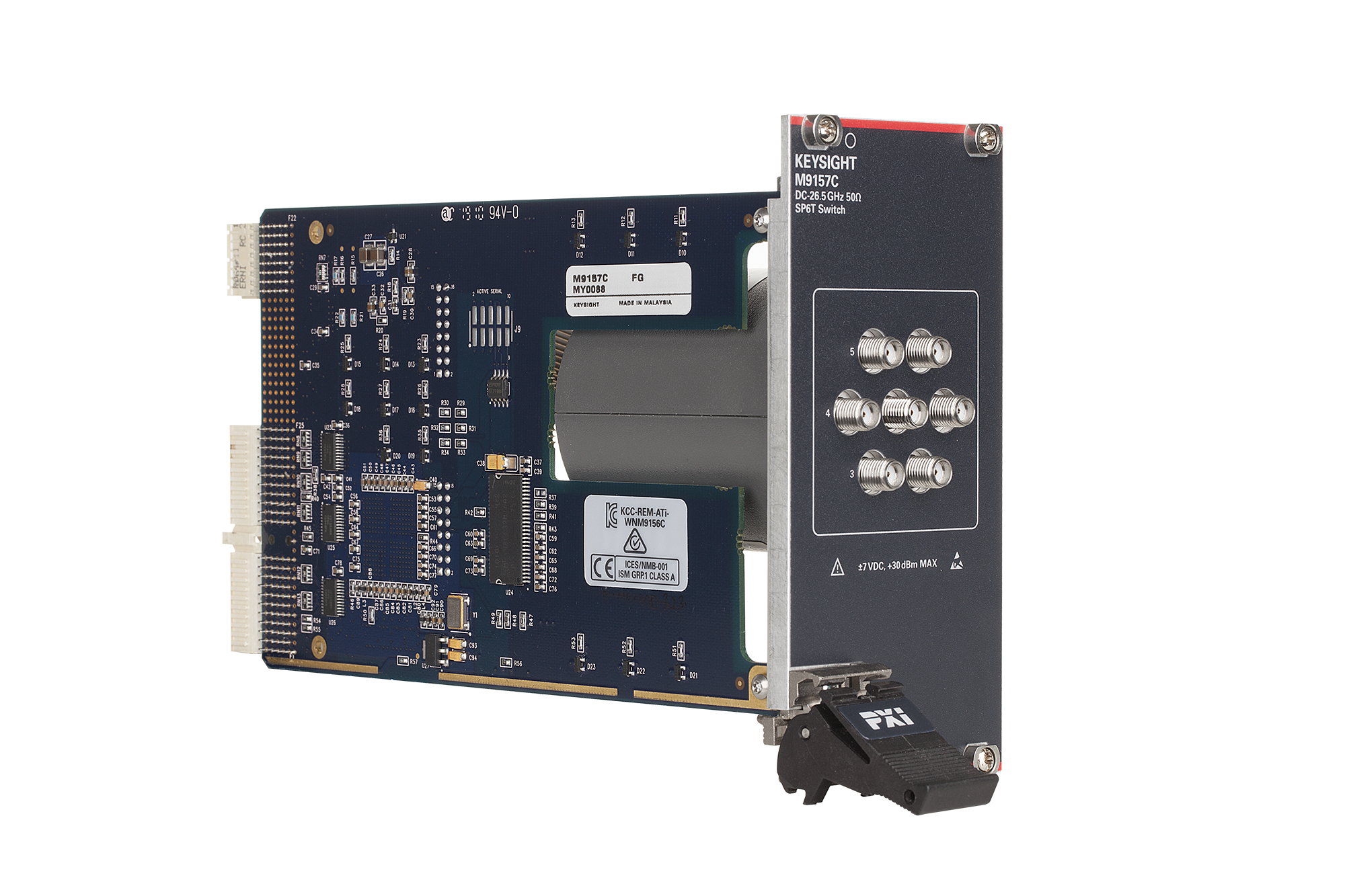M9157C PXI Hybrid Single SP6T Switch, DC to 26.5 GHz, Terminated | Keysight