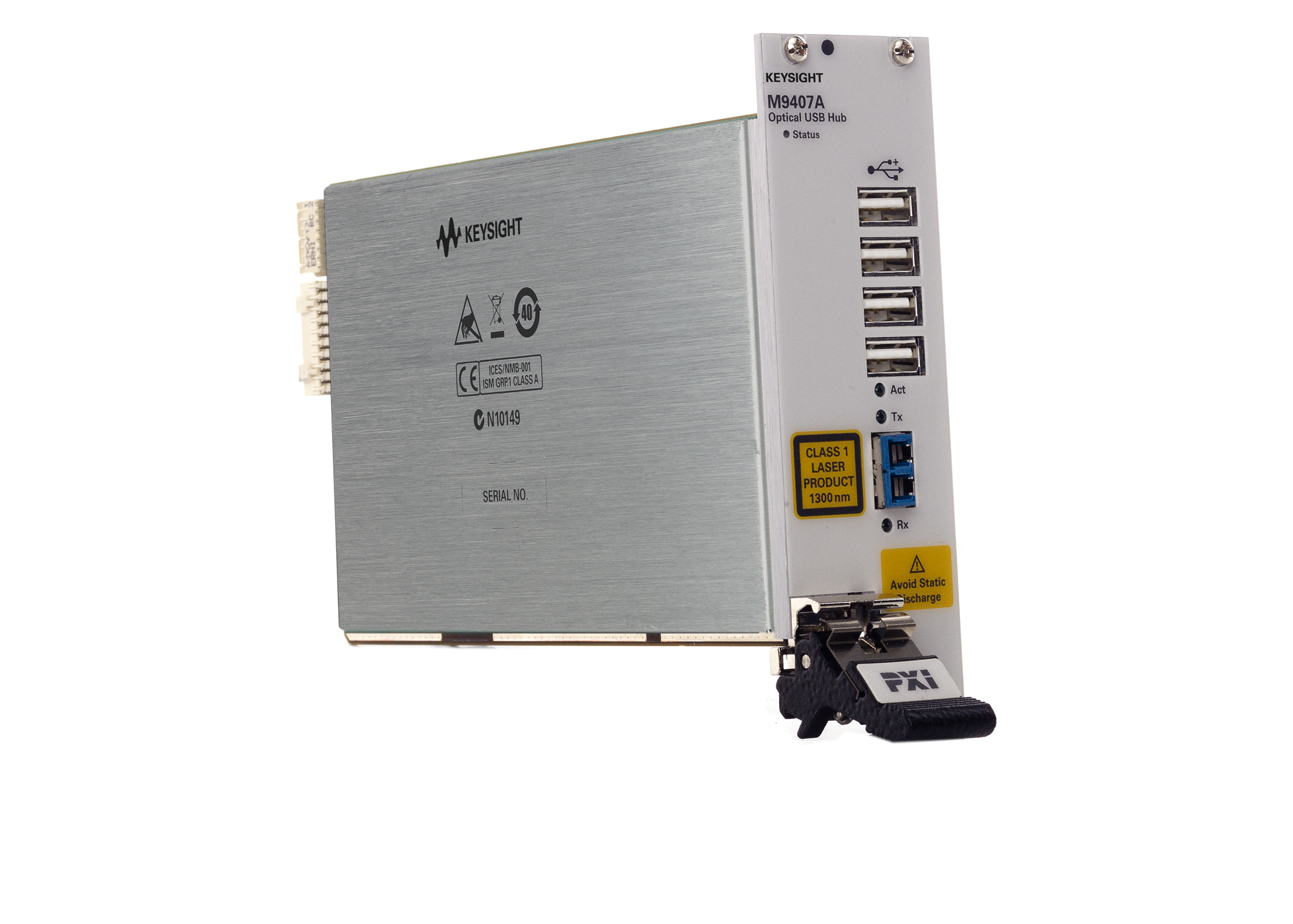 M9407A PXIe Optical to 4 port USB 2.0 Hub | Keysight